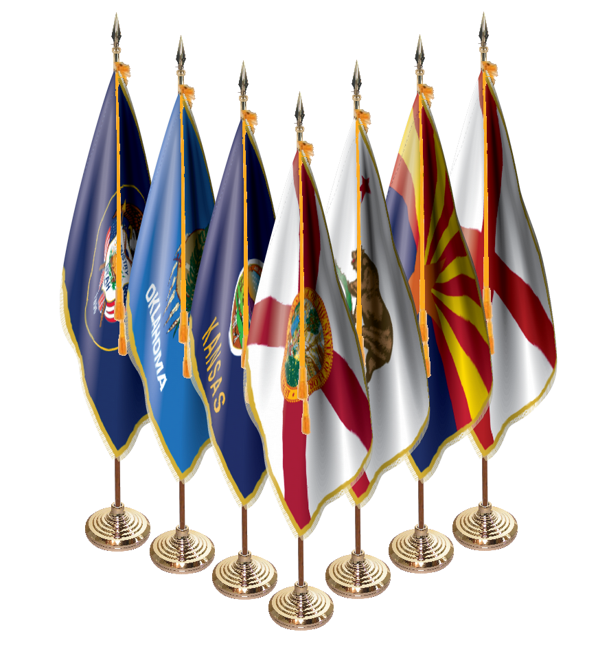 State Indoor Presentation Flagpole Sets • Flagsource Unlimited