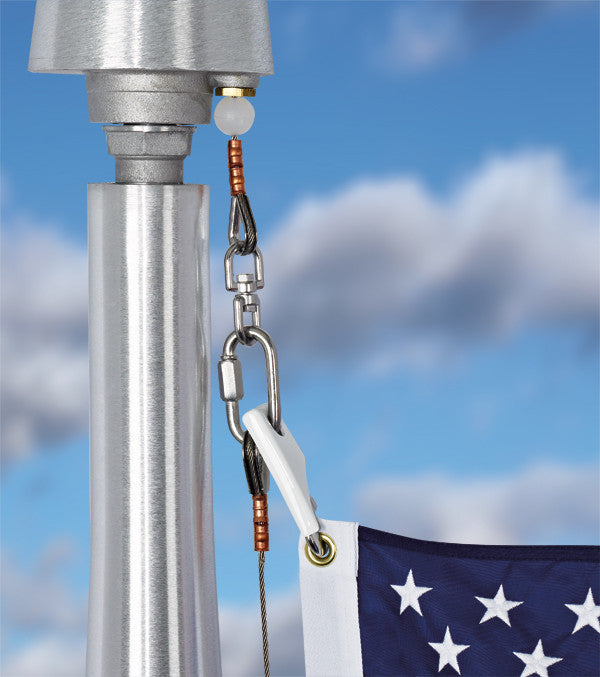 Internal Halyard Wire Flag Arrangement • Flagsource Unlimited