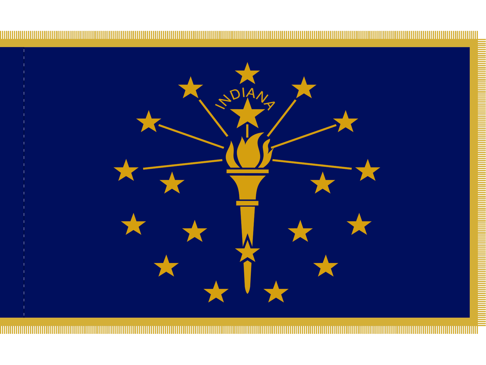 Indiana Flag for Indoor Use • Flagsource Unlimited