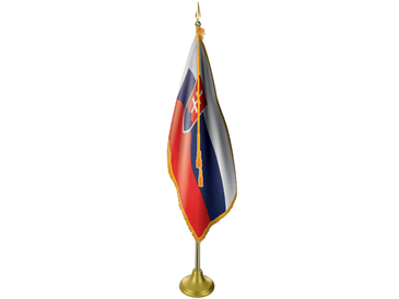 Slovakia Indoor Presentation Flagpole Set - 11' Gold Pole • Flagsource ...