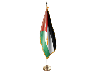 Jordan Indoor Presentation Flagpole Set - Oak Pole • Flagsource Unlimited