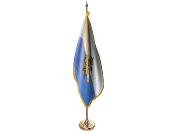 San Marino Indoor Presentation Flagpole Set - Oak Pole • Flagsource ...