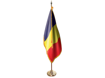 Chad Indoor Presentation Flagpole Set - Oak Pole • Flagsource Unlimited