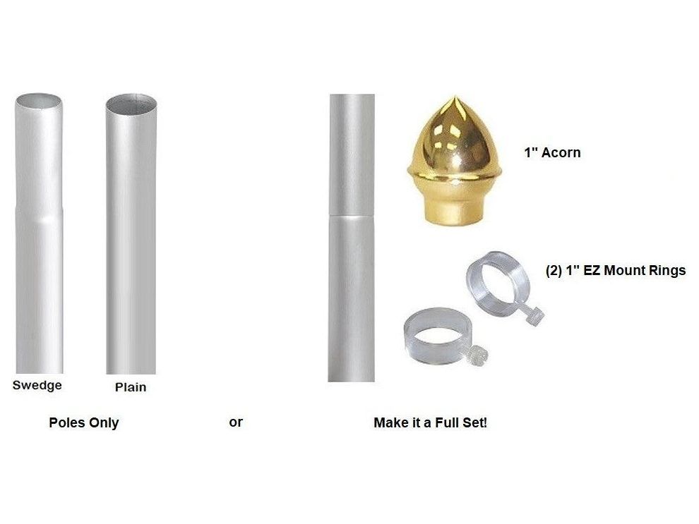 Aluminum Sectional Flagpoles - 1" Diameter • Flagsource Unlimited