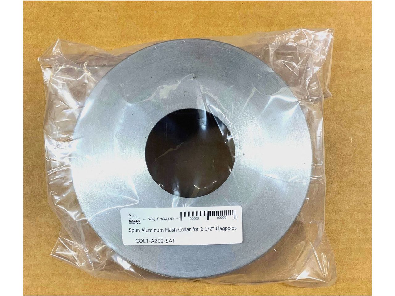 2 1/2" Flagpole Spun Aluminum Flash Collar • Flagsource Unlimited