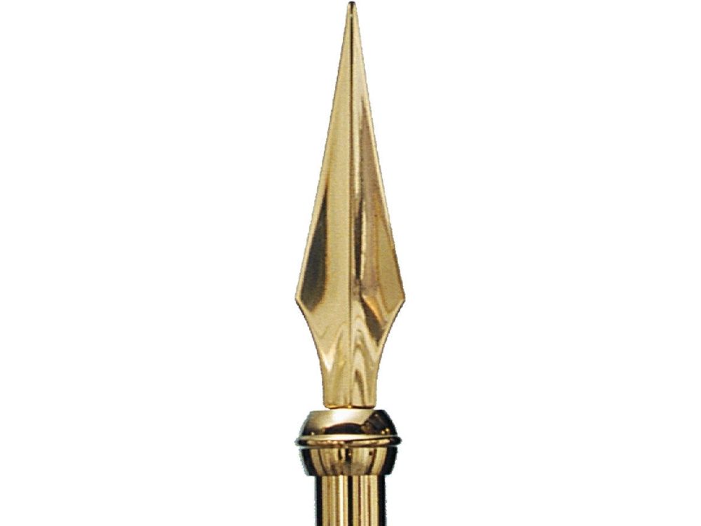 7" Gold Staff Spear Ornament • Flagsource Unlimited
